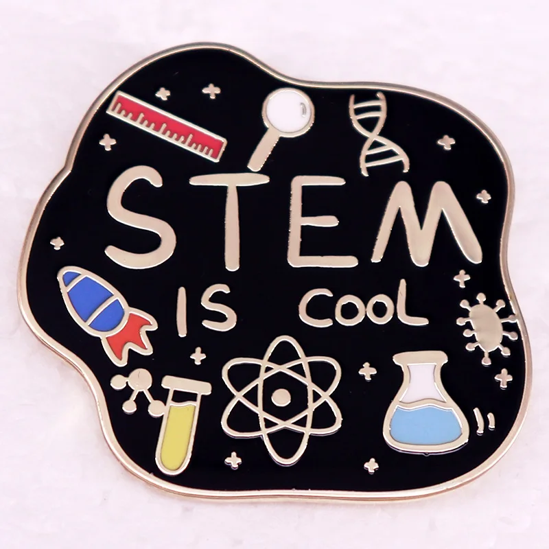 Stem Is Cool Enamel Pin Science Technology Engineering Mathematics ...