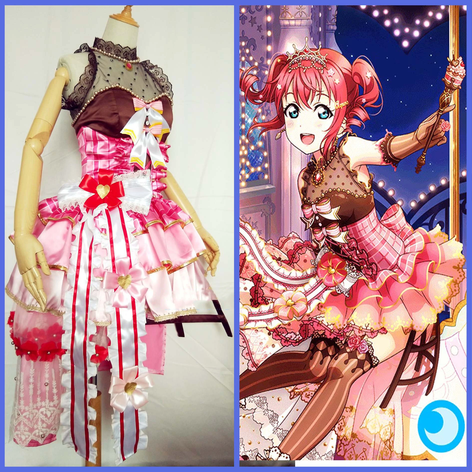 COS-KiKi-Anime-Lovelive-Sunshine-Kurosawa-Ruby-Game-Suit-Lovely-Dress ...