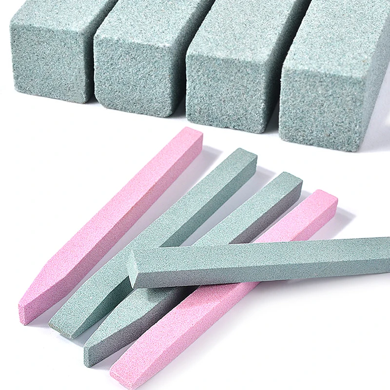 2Pcs/Set Stone Nail Files For Manicure Pedicure Cuticle Remover Stick ...