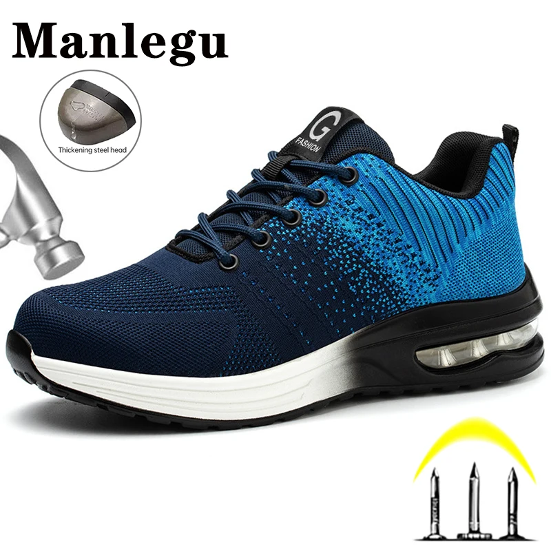 Safety Shoes Men Women Work Safety Boots Steel Toe Shoe Puncture Proof ...