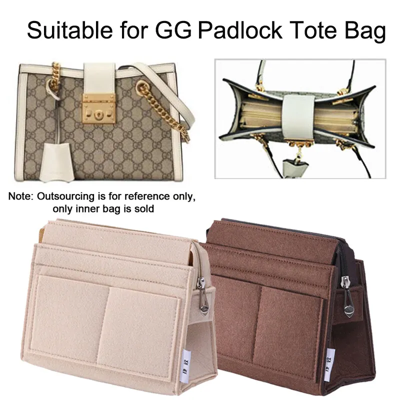 Bolsa-de-tela-de-fieltro-con-candado-GG-organizador-de-insertos-de ...