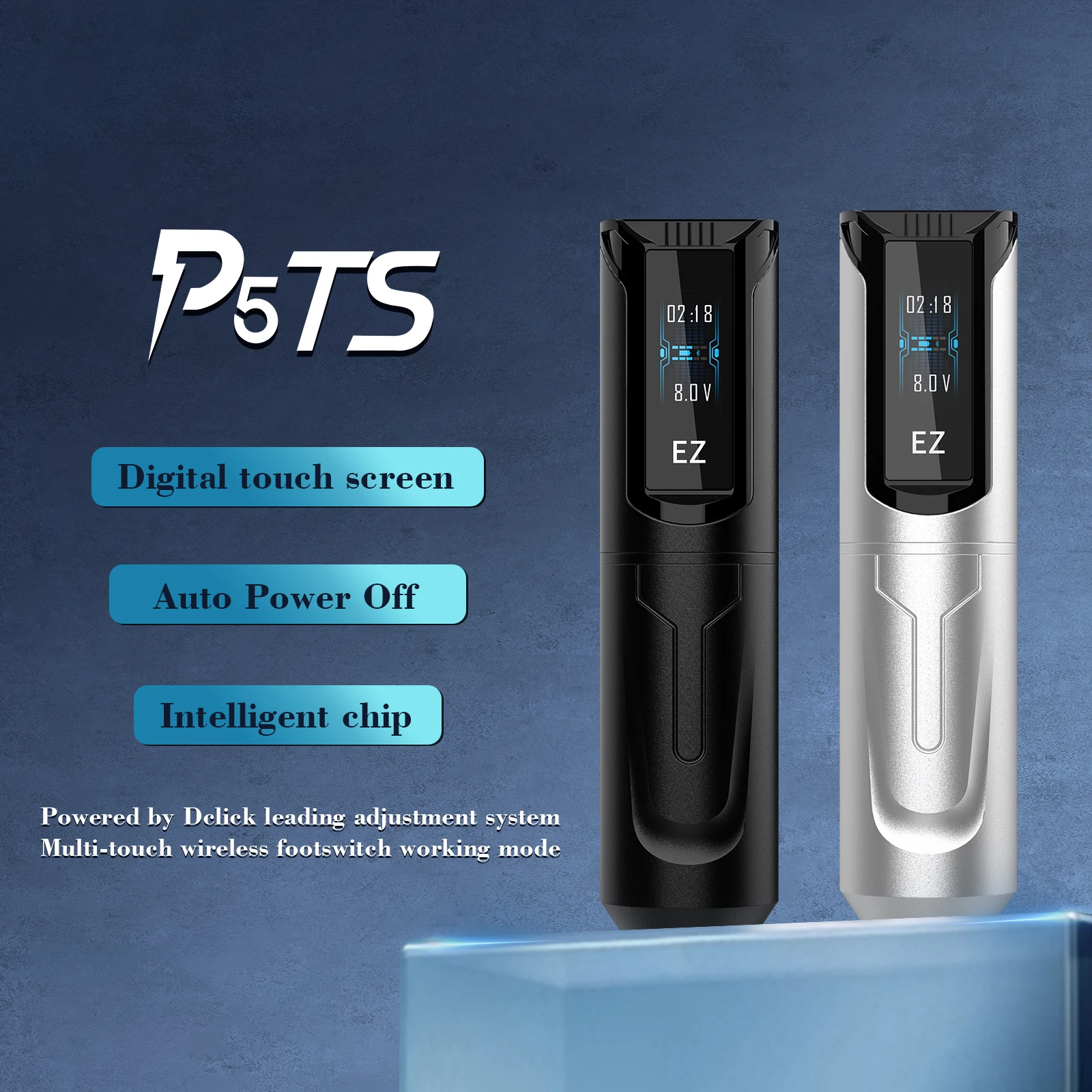 EZ Wireless Battery Tattoo Machine Pen EZ P5 Touch Screen Bluetooth ...