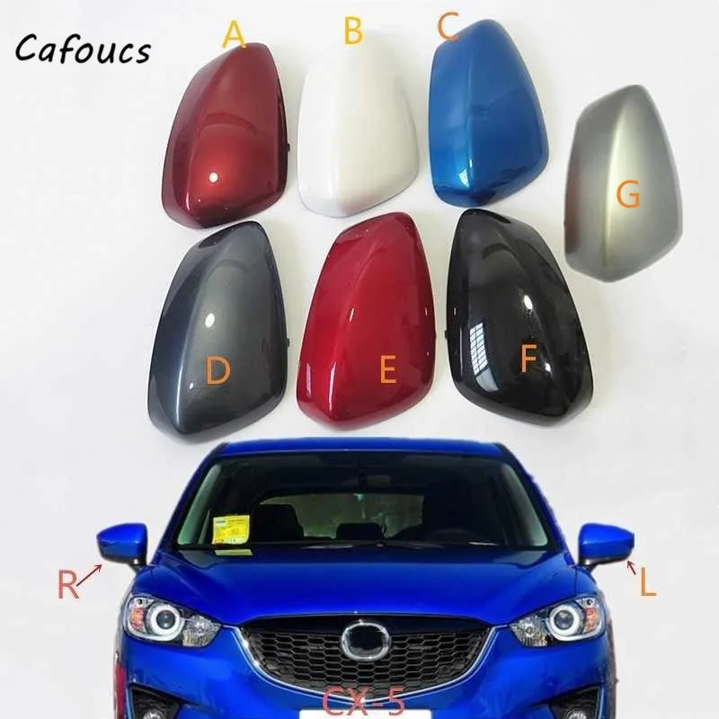 Cafoucs Rearview Mirror Cover Cap Side Wing Mirror Shell Housing For ...