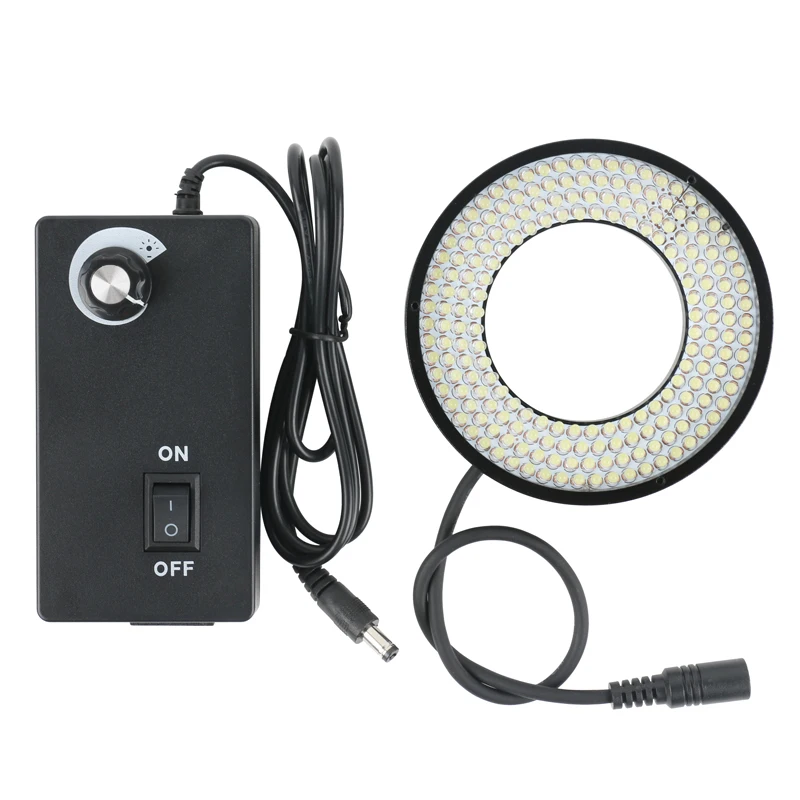 Aluminum-Alloy-196-pcs-LED-Ring-Light-Microscope-Illumination-Lamp ...