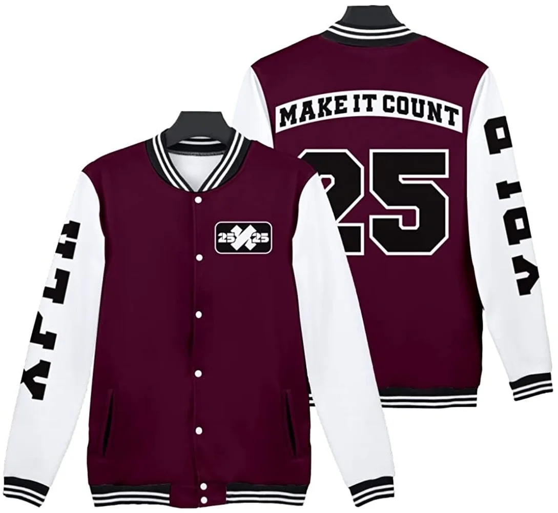 XPLR-Maroon-Letterman-Jackets-Merch-Buttons-Baseball-Uniform-Jackets ...