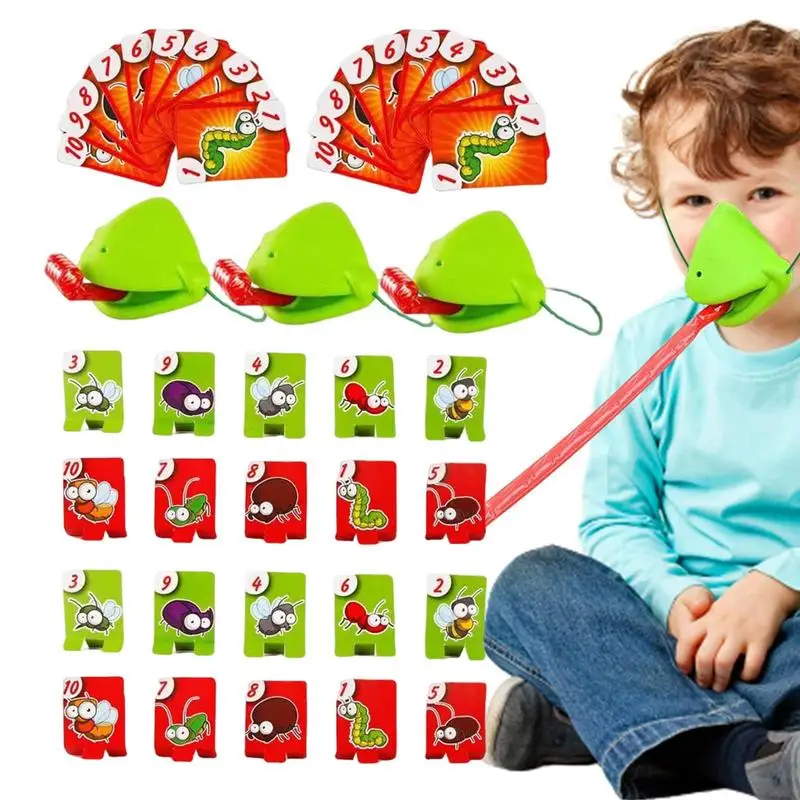 Frog Mouth Tongue Out Chameleon Game Funny Desktop Parent-Child ...