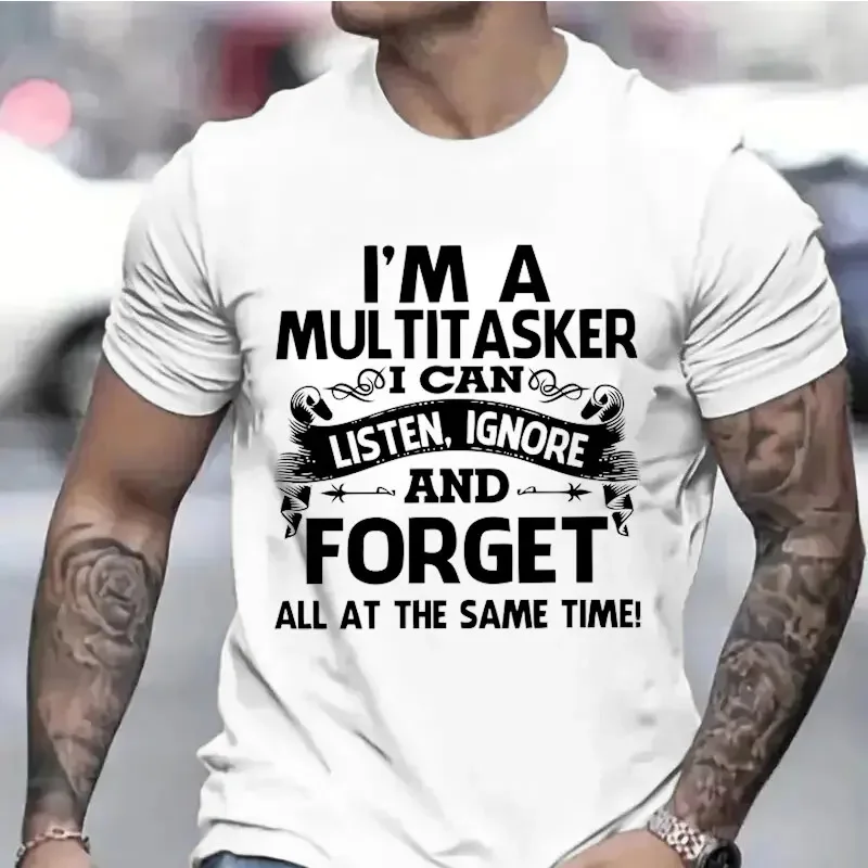 T-shirts-for-Men-I-m-A-Multitasker-Humor-Sayings-Clothing-Funny-Snarky ...