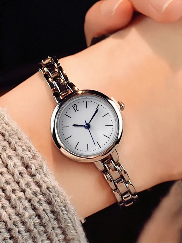 1PCs-Fashion-Versatile-Women-s-Small-and-Cute-Silver-Steel-Band-Quartz ...