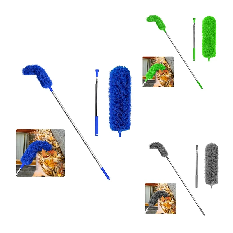 Gutter-Cleaning-Brush-Roofing-Tool-With-Telescopic-Extendable-Pole-8 ...