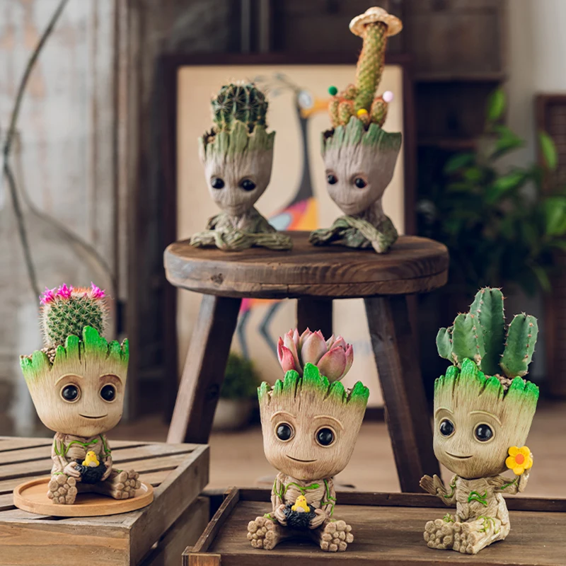 Groot Flowerpot Home Decoration Vases Multifunction Groot Flower Pot ...