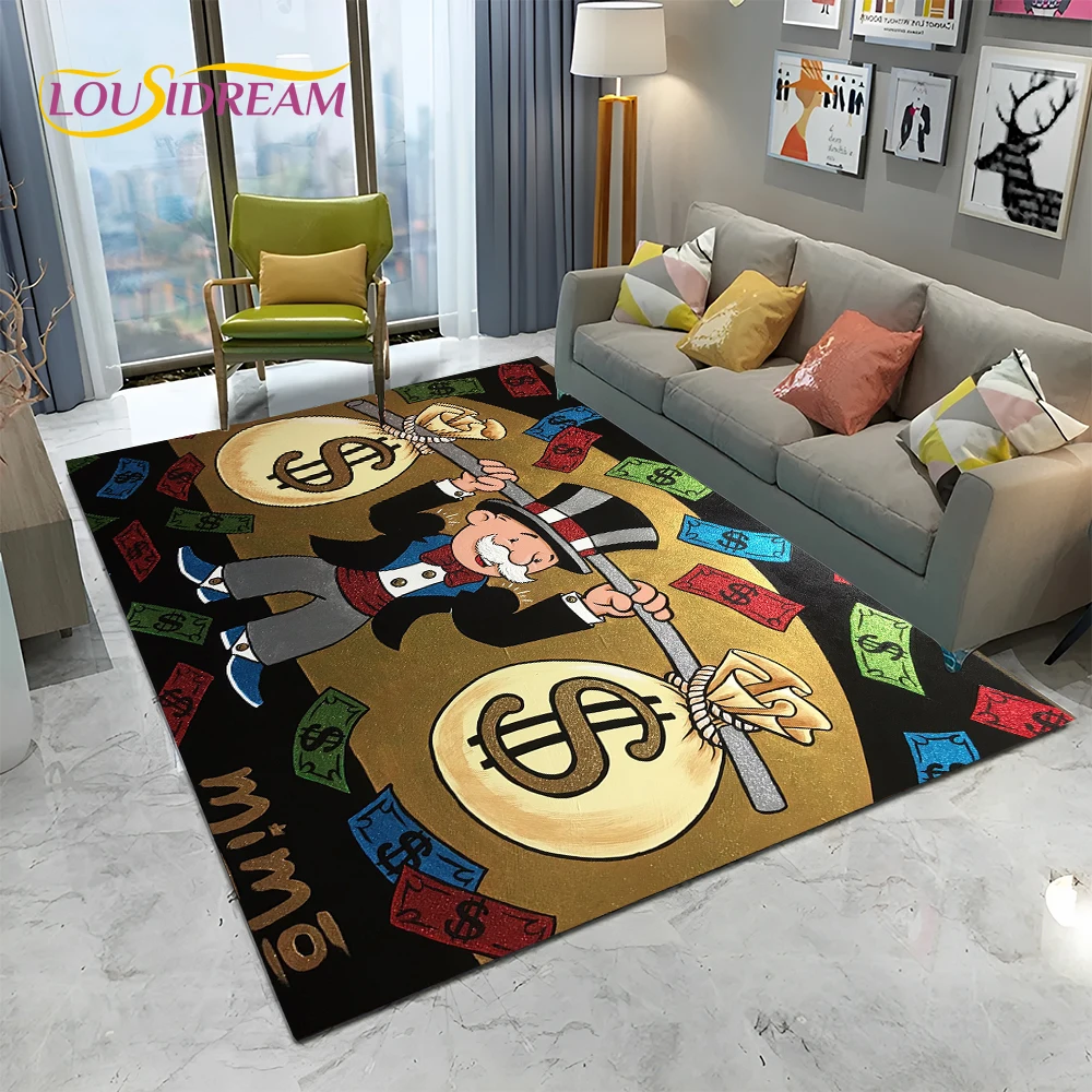 Retro-Games-Dollar-Monopoly-Cartoon-Carpet-Rug-for-Home-Living-Room ...