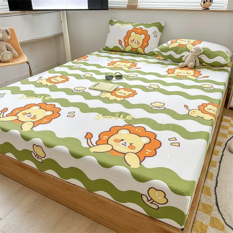 Cartoon-Fitted-Sheet-Pillowcases-Soft-Bed-Sheet-Set-100-Polyester ...