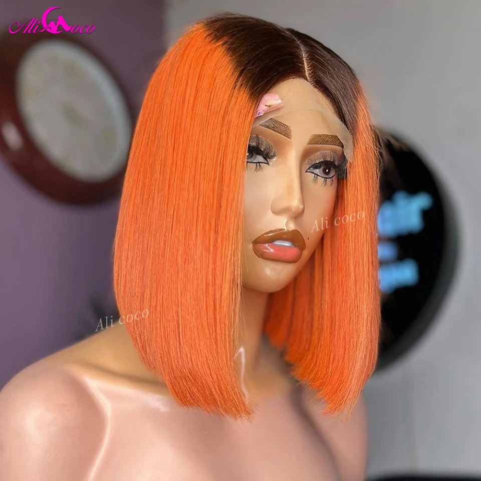 180 Density Omber Orange Straight 13x4 Lace Frontal Human Hair Wigs 180-density-omber-orange-straight-13x4-lace-frontal-human-hair-wigs