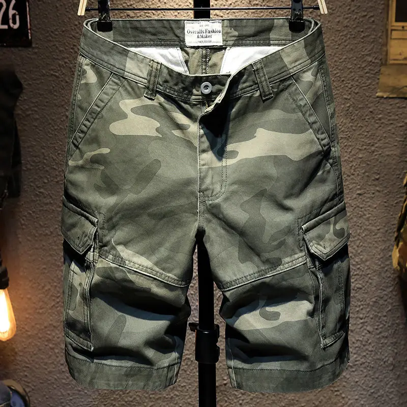 Summer-Cargo-Shorts-Men-Camouflage-Camo-Casual-Cotton-Multi-Pocket ...