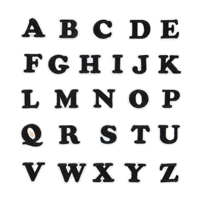 Alfabeto De Letras Negras