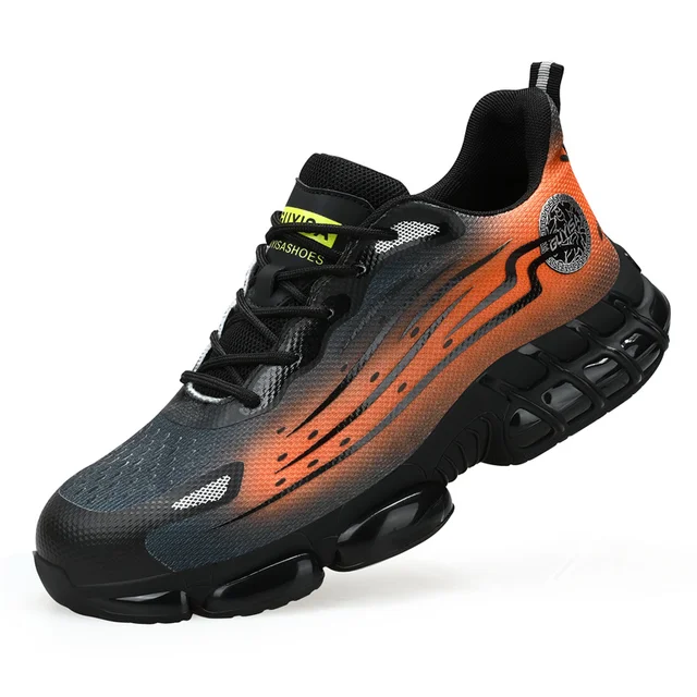 Work Security Boots for Men Women Lightweight Work Sneakers Breathable ...