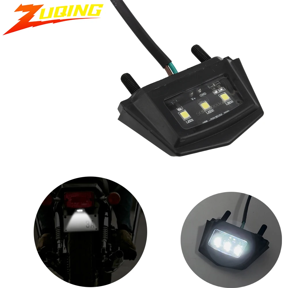 Motorcross Mini License Plate Light For KTM Honda Suzuki Kawasaki ...