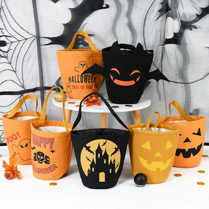Halloween-Pumpkin-Candy-Bag-Trick-Or-Treat-Ghost-Bat-Tote-Bags-Portable ...