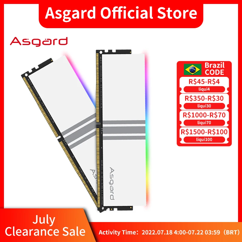 Asgard Valkyrie V5 Series DDR4 RAM PC Memory 8GBx2 3200MHz 3600MHz RGB ...