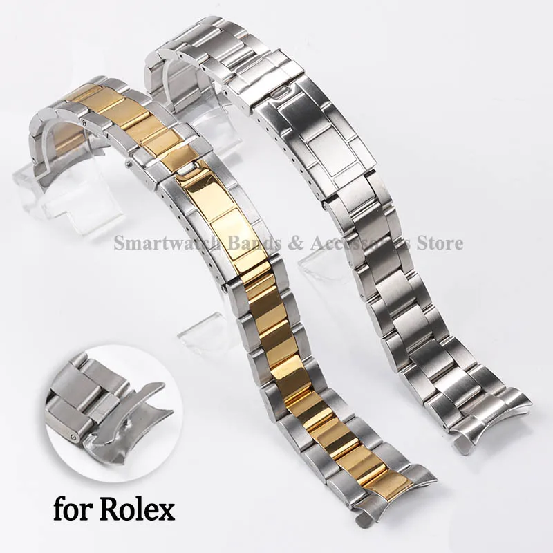 20mm Steel Watch Strap for Rolex Daytona for Water Ghost Stainless ...