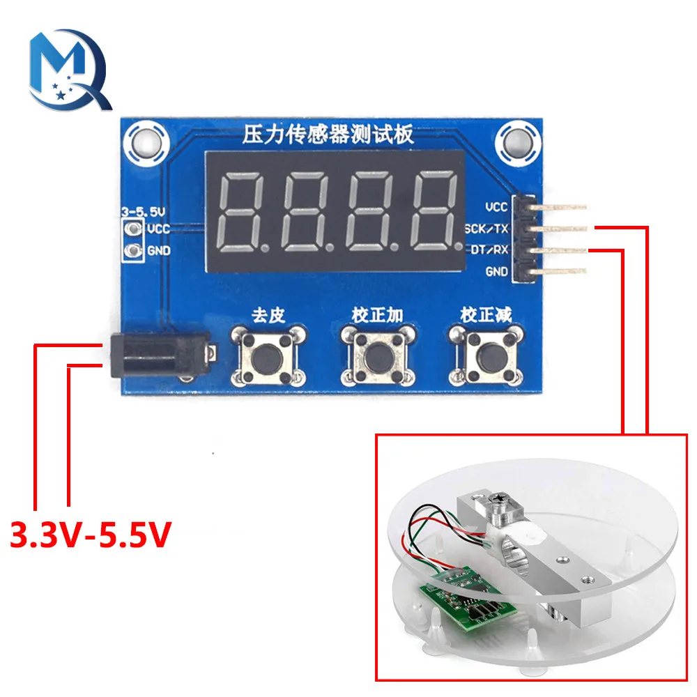 HX711-Load-Cell-AD-Weight-Pressure-Sensor-AD-Module-with-Display-24-bit ...