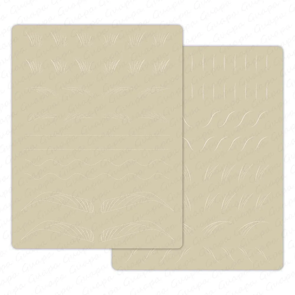 5PCS-Inkless-Microblading-Practice-Skin-with-Pre-print-Brow-Hair-Stroke ...