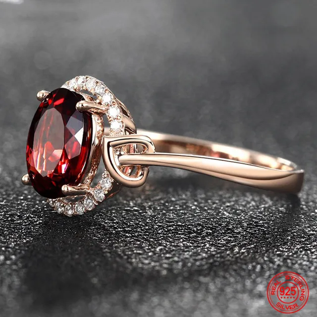 Vintage Ruby Engagement Ring Art Deco Diamond Flower, 49% OFF