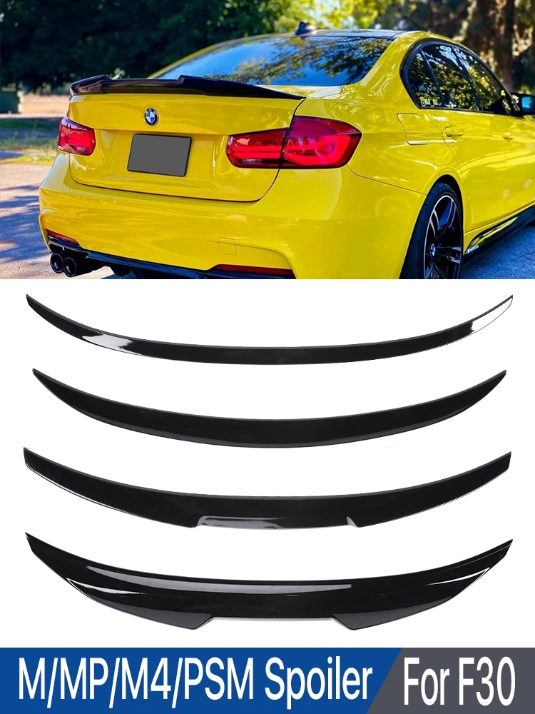 Carbon Fiber Rear Bumper Lip Trunk Wing Mp M4 Psm Style Roof Spoiler ...