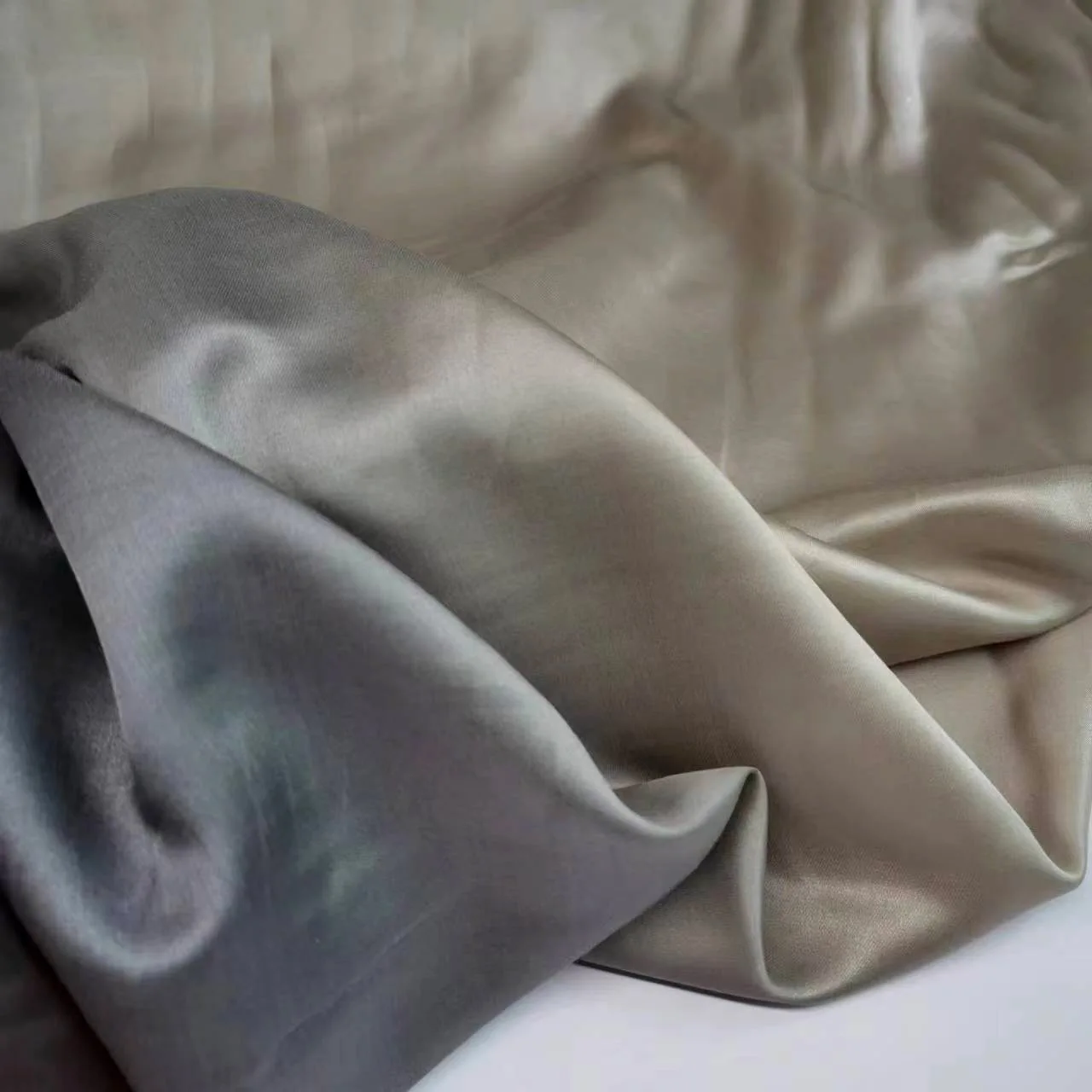 Gradient-Silk-Cotton-Satin-Fabric-Mulberry-Soie-Breathable-DIY-Clothing ...