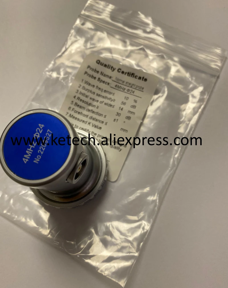 4MHz 24mm Straight Beam Probe Transducer Ultrasonic Flaw Meter