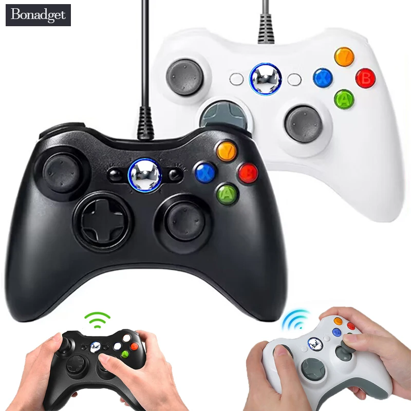 Wired-wireless-2-4G-Joystick-For-Xbox360-Slim-Elite-E-PC-Game ...
