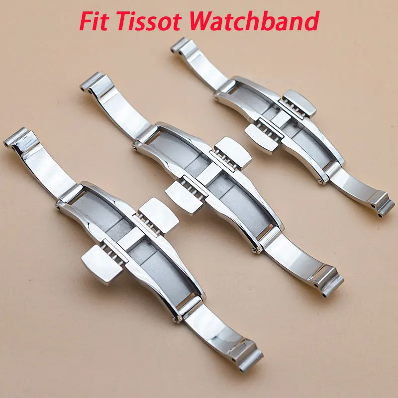 Watchband Buckle Clasp For Tissot T1853 T035617 T035439 Longines Stainless Steel Watch Strap ...