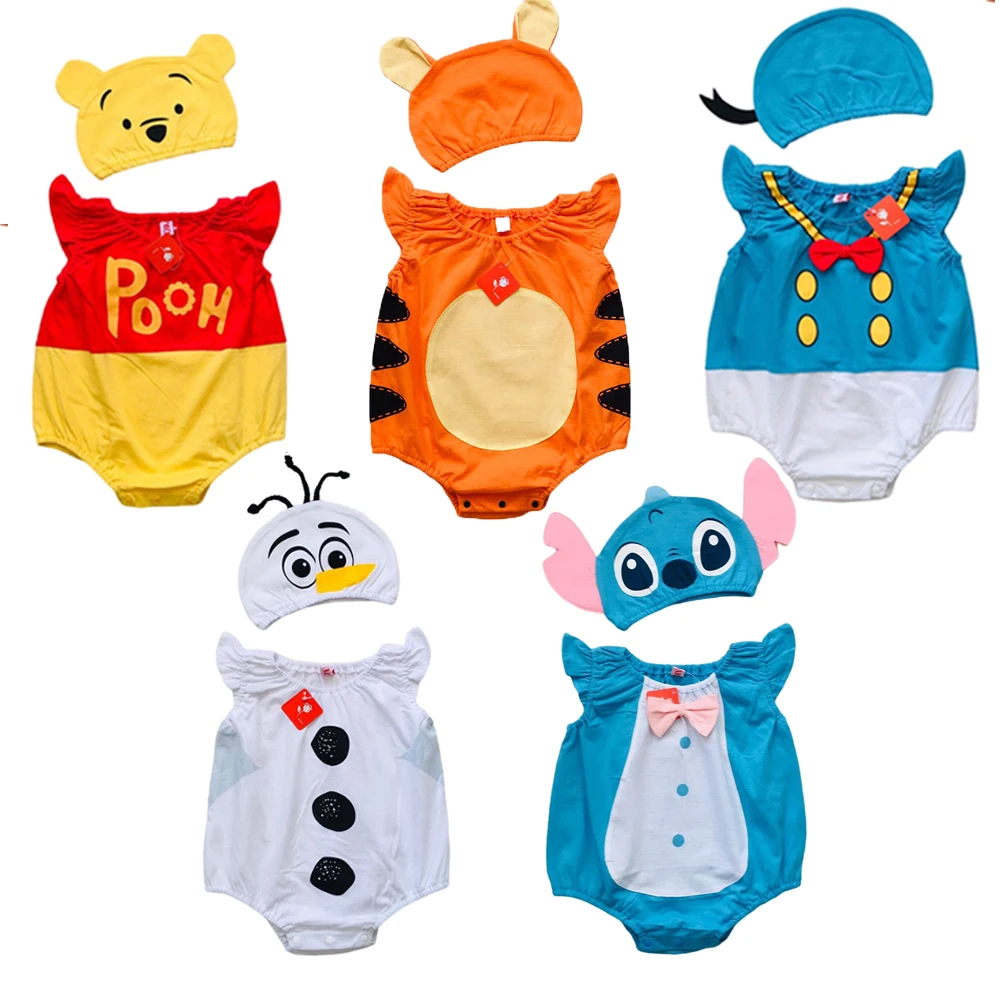 Disney Baby Romper Infant Boy Baby Girl Clothes Winnie The Pooh Mickey ...