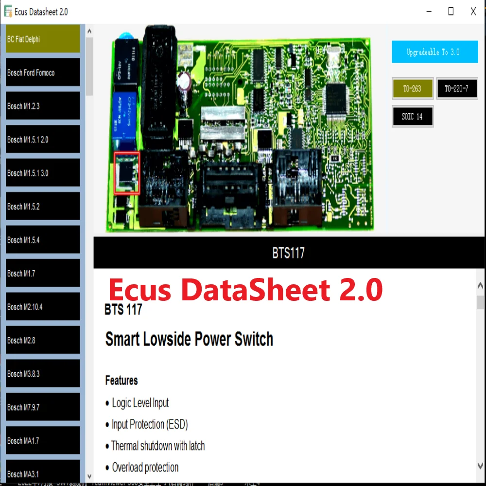 Software Ecus DataSheet 2.0 PCB Schematics with Electronic Components ...
