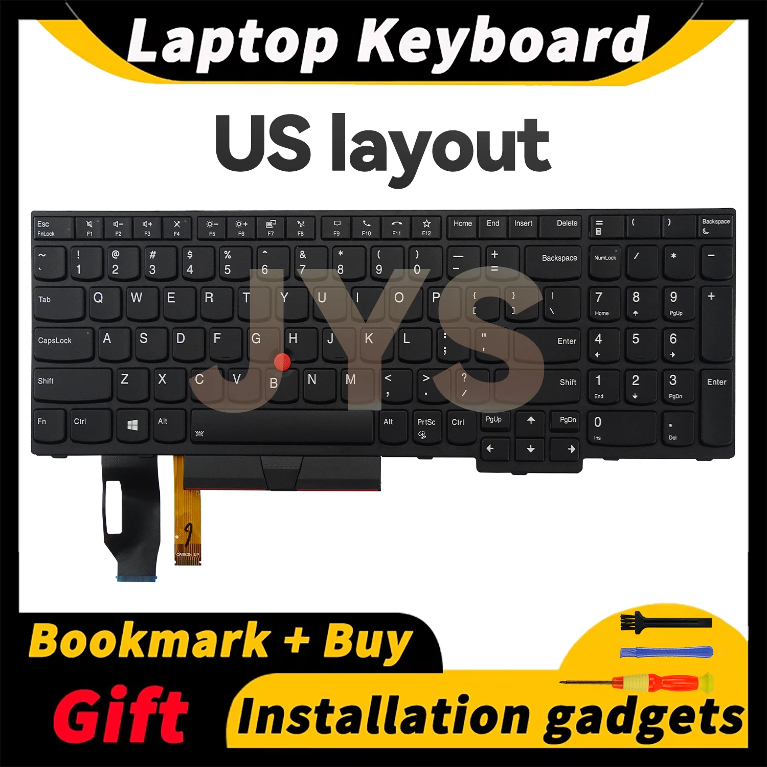 For Lenovo ThinkPad T15 Gen1 Gen2/P15S Gen1 Gen2 laptop keyboard with ...