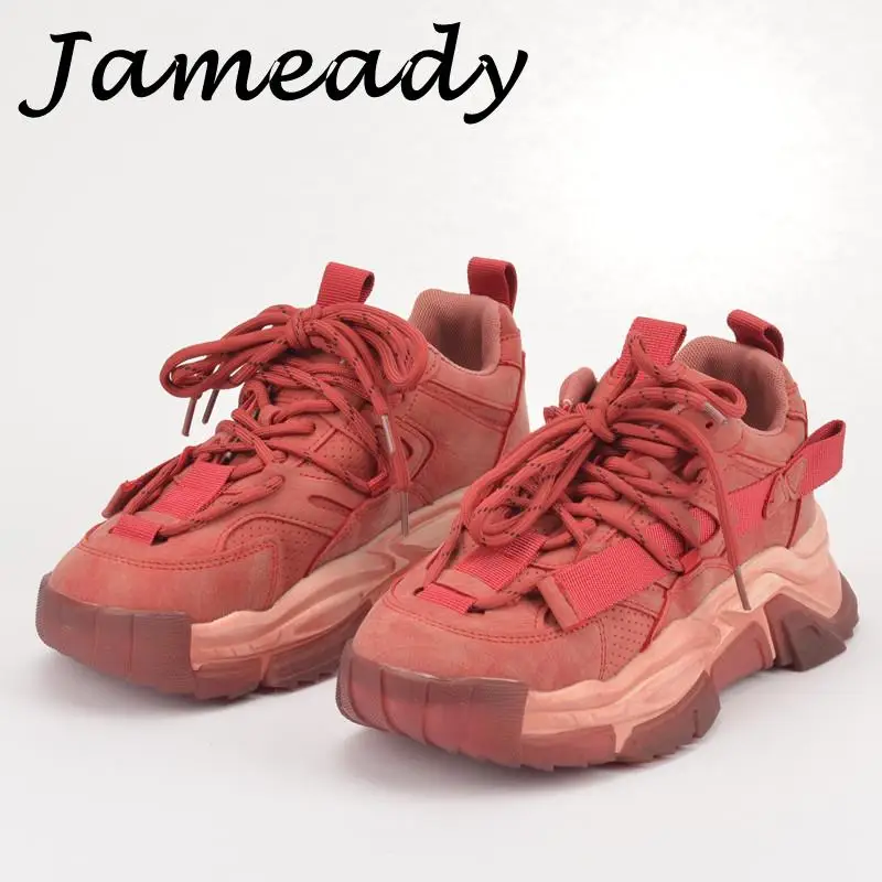 Chunky-Trainers-Sneakers-Ins-Clunky-Shoes-Women-Casual-Thick-Sole ...
