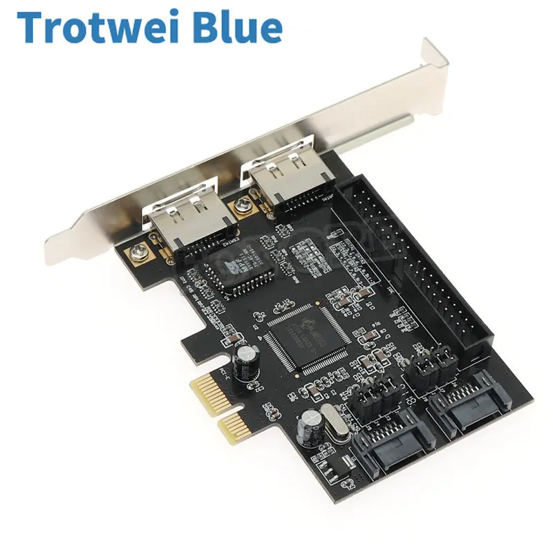 PCI express to 2 Ports SATA IDE eSATA Controller SATA 2.0 to PCIe PCI-e ...