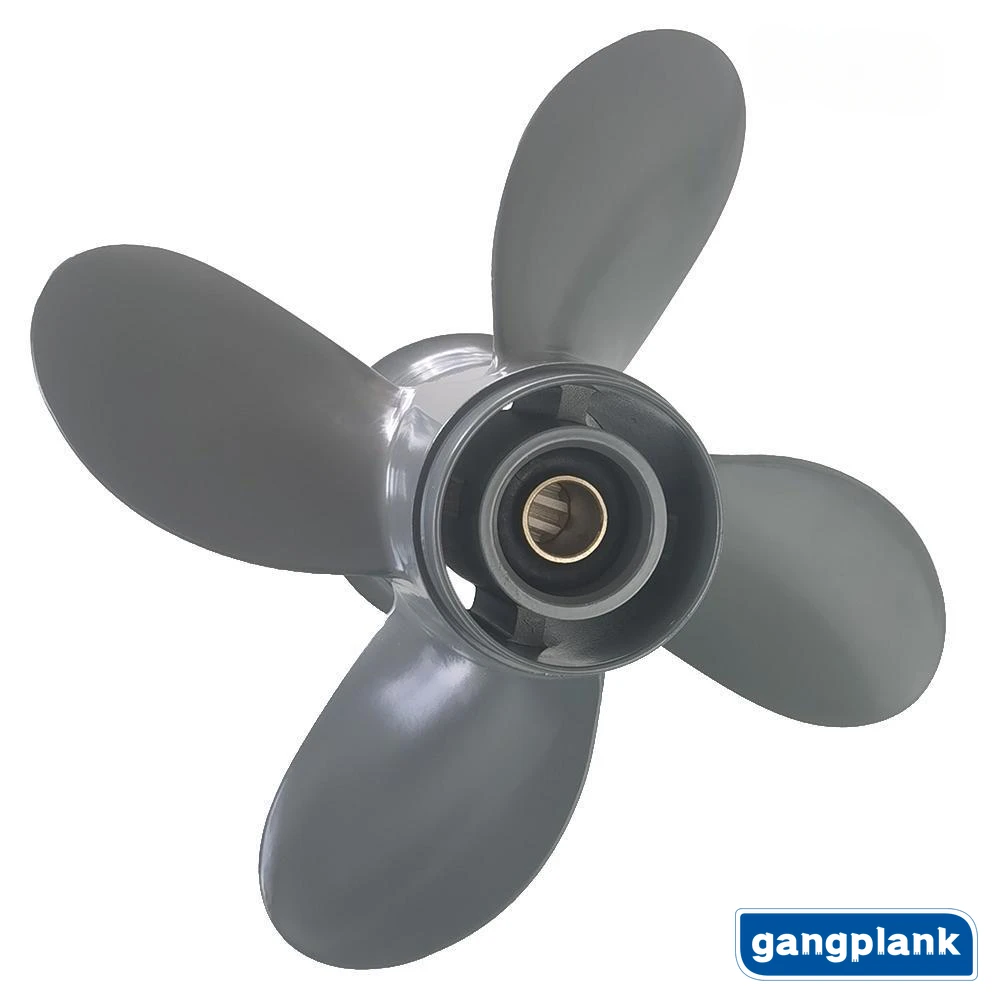 Outboard Aluminum Alloy 4-blade Propeller for Honda 8-20HP 9 1/4X9 Four ...