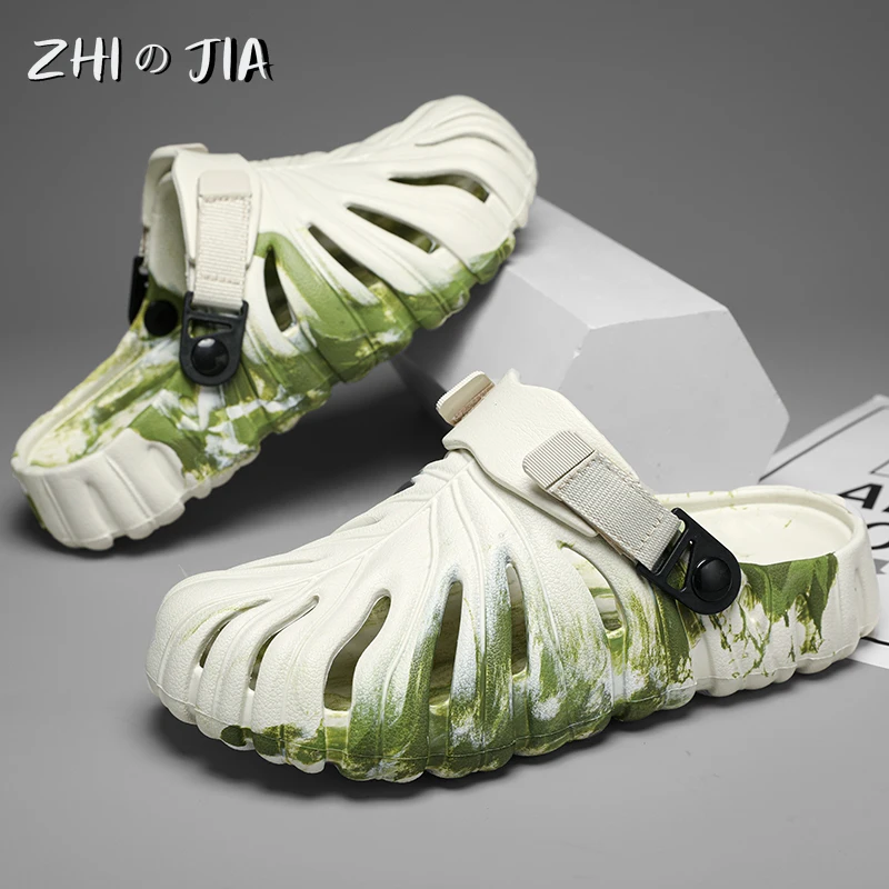 Popular Camouflage Beach Sandals Hole Shoes Men's Sports Slippers ...