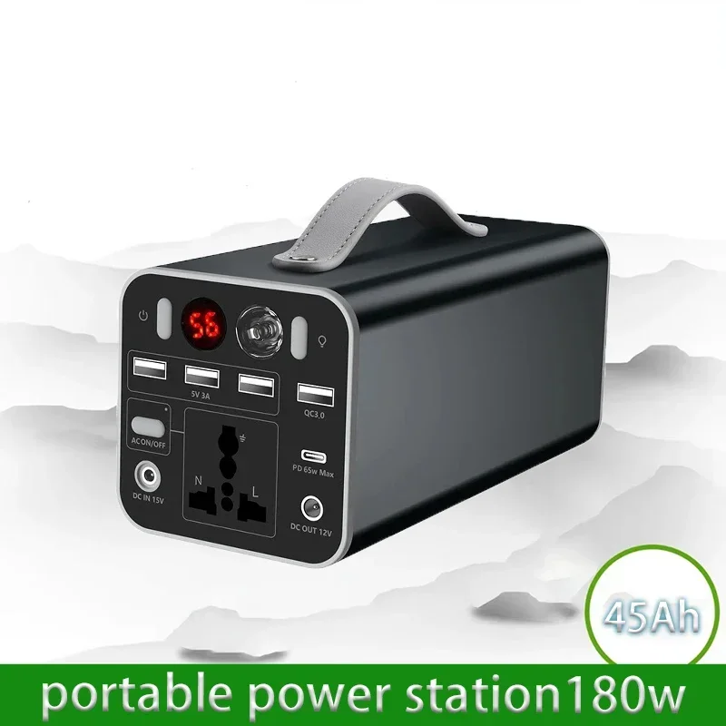 180W-Solar-Generator-Outdoor-Emergency-Mobile-Power-Bank-For-Camping ...