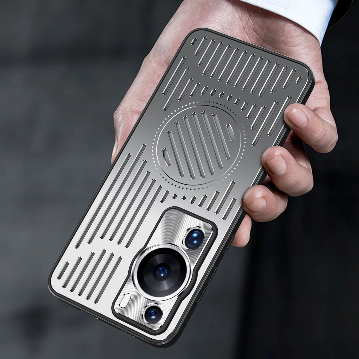 For-Huawei-P60-P50-P40-Pro-Case-Luxury-Hard-magnetic-Aluminum-alloy ...