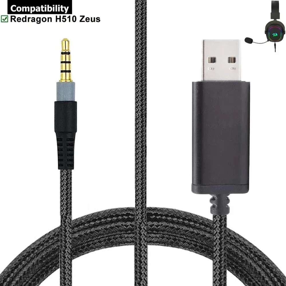 Nylon-Braided-OFC-Replacement-USB-A-7-1-Surround-Sound-Cable-Extension ...