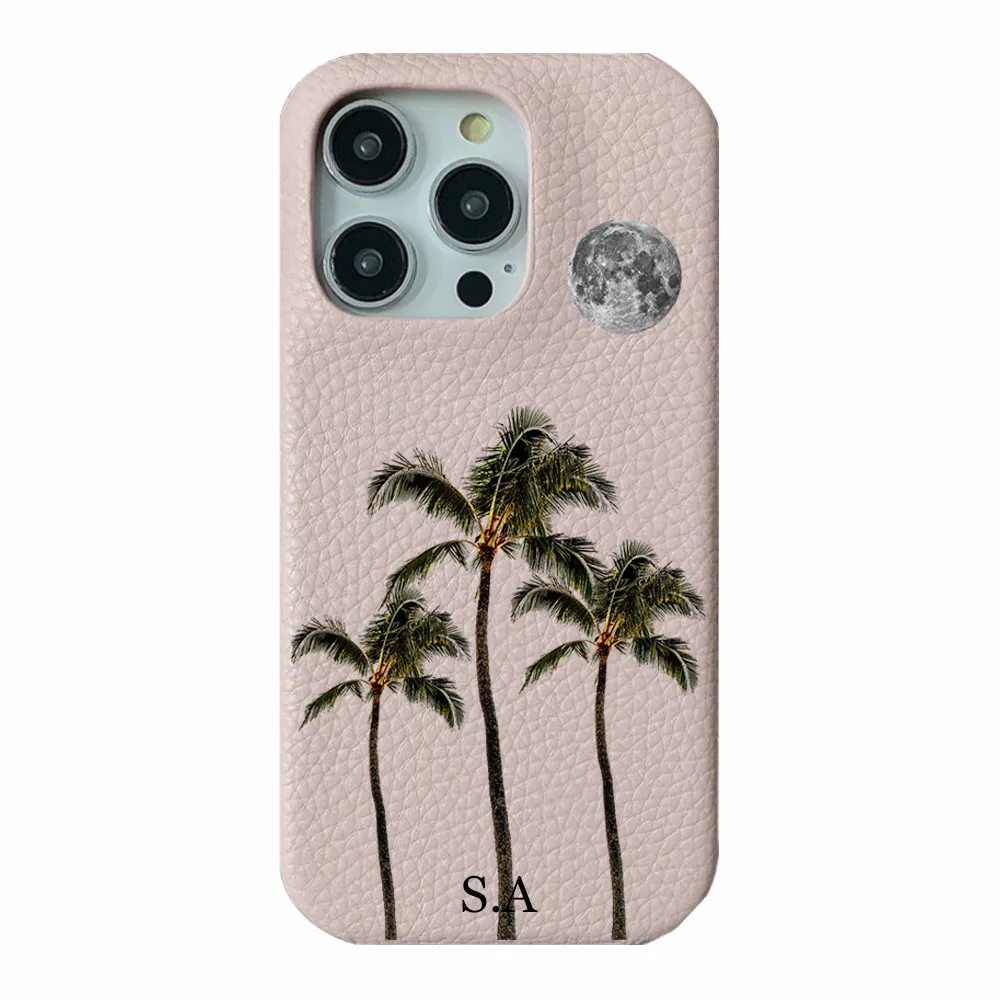 Personalise Initial Letters Leather PU Soft leather Case For Iphone 14 ...