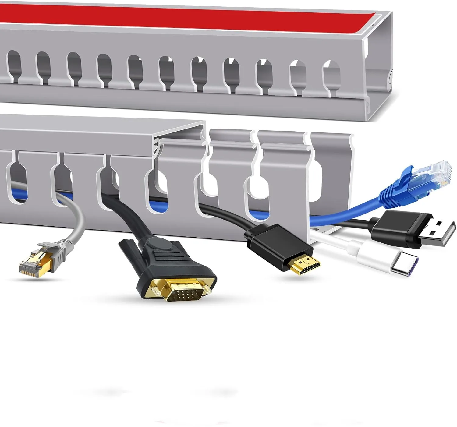 Cable-Raceway-Kit-Cable-Management-System-Open-Slot-Wiring-Raceway-Duct ...