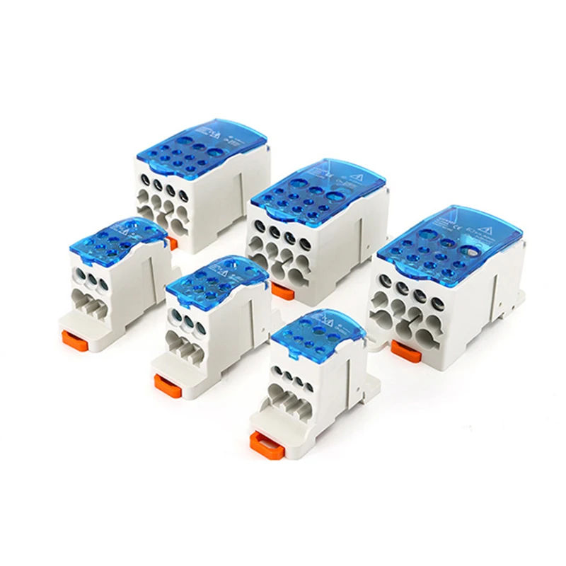 UKK 80A Junction Box Din Rail Distribution Box Block One In Multiple ...