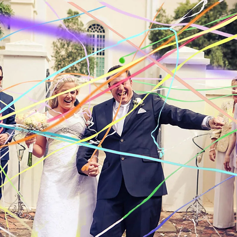 5Packs Colorful Hand Throw Streamers Party Streamers Poppers No Mess ...