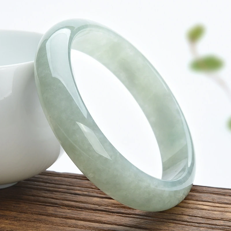 Jade Bracelet Natural Material Ice Jade Bangle Women Jewelry Light ...