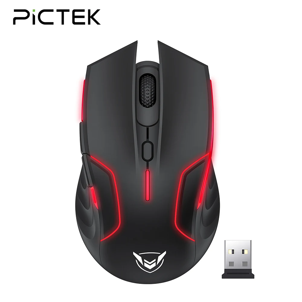 PICTEK-PC280-Wireless-Gaming-Mouse-10000-DPI-Customizable-RGB-Backlight-Mouse-with-6 ...