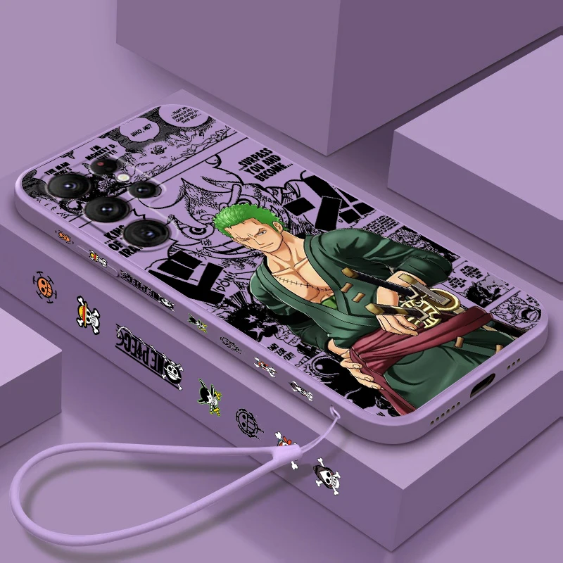 Anime-One-Piece-Luffy-Zoro-Liquid-Left-Rope-For-Samsung-Galaxy-S24-S23 ...