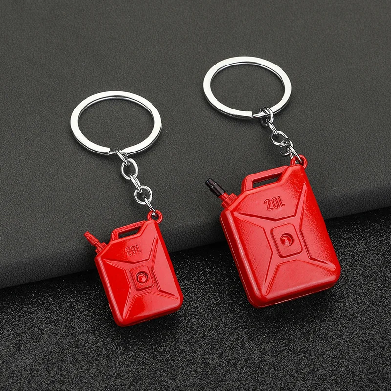 Fashion-Red-20L-Gasoline-Barrel-Keychain-Metal-Simple-Keyring ...